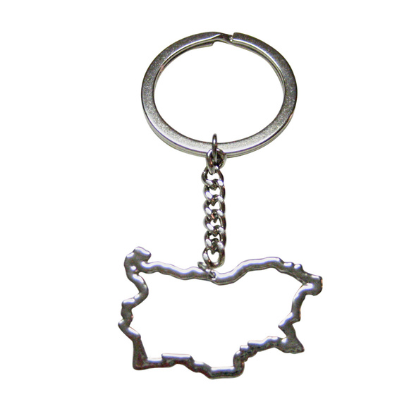 Kiola Designs | Accessories | Bulgaria Map Outline Keychain | Poshmark